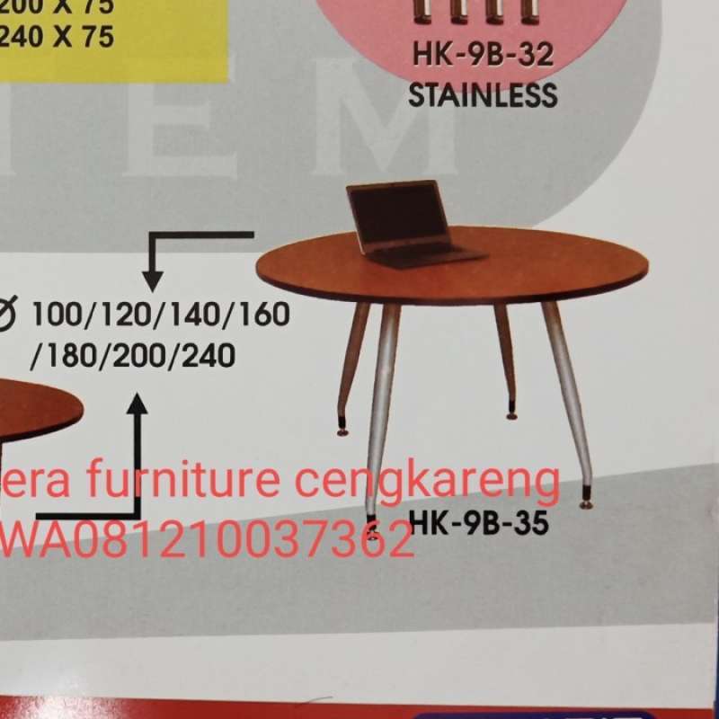 Promo Meja Meeting Bundar Meja Rapat Serbaguna Meja Makan Meja Kantor ...