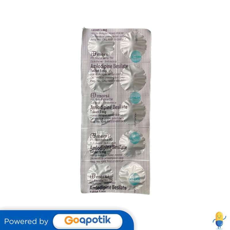 Jual Amlodipine Besilate Mersi 5 Mg Strip 10 Tablet Di Seller Apotek ...