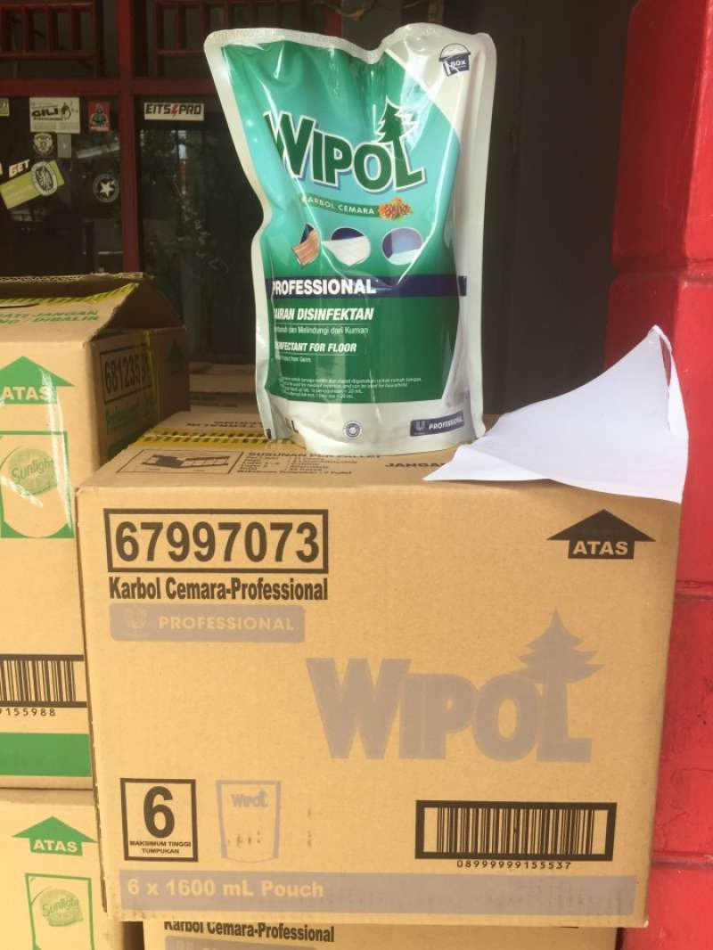 Promo Wipol Pembersih Lantai 1 Dus Isi 6 Diskon 23% Di Seller Ksm Store ...