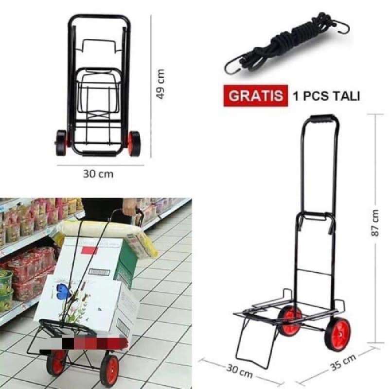 Jual Troli Lipat Serbaguna / Portable Trolley Besi Roda Alat Angkut ...