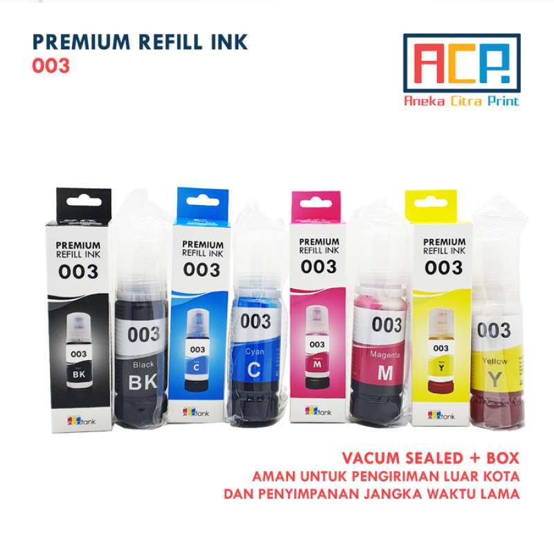 Promo Acp Refill Ink 003 Set - Tinta Dye Epson L1110 L3110 L3150 Diskon ...
