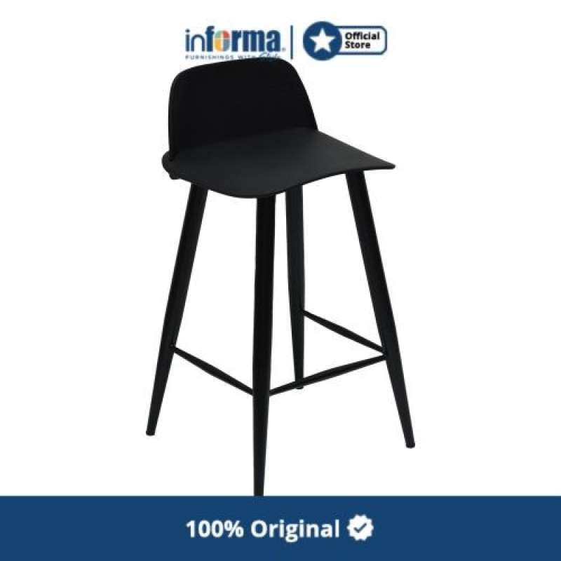 Promo Informa - Informa Brison Kursi Bar - Hitam Diskon 23% Di Seller ...