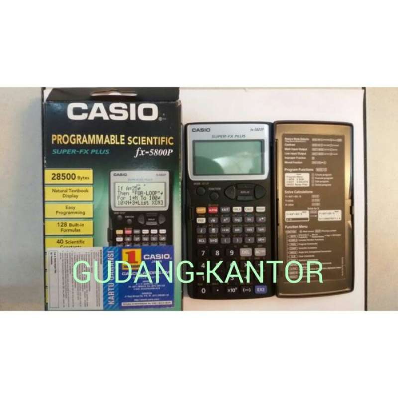 Promo CASIO FX-5800P KALKULATOR ILMIAH Diskon 23% di Seller Minao Store ...