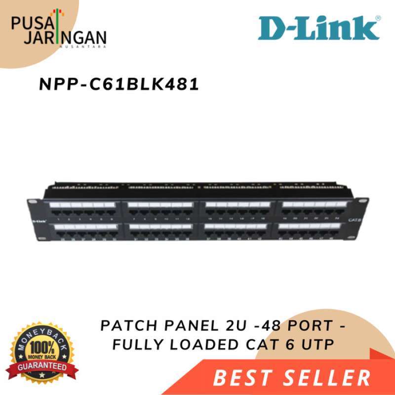 Promo D-link Npp-c61blk481 Patch Panel 2u -48 Port - Fully Loaded Cat 6 Utp Diskon 23% Di Seller ...