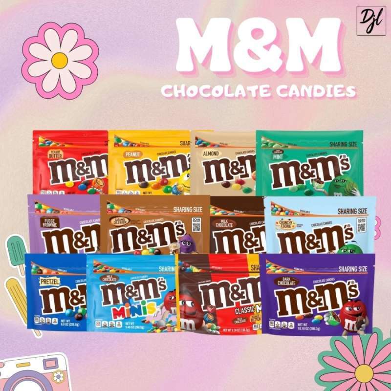 Jual M&m Chocolate Candies Sharing Size Permen Cokelat Kacang 1 Pouch ...