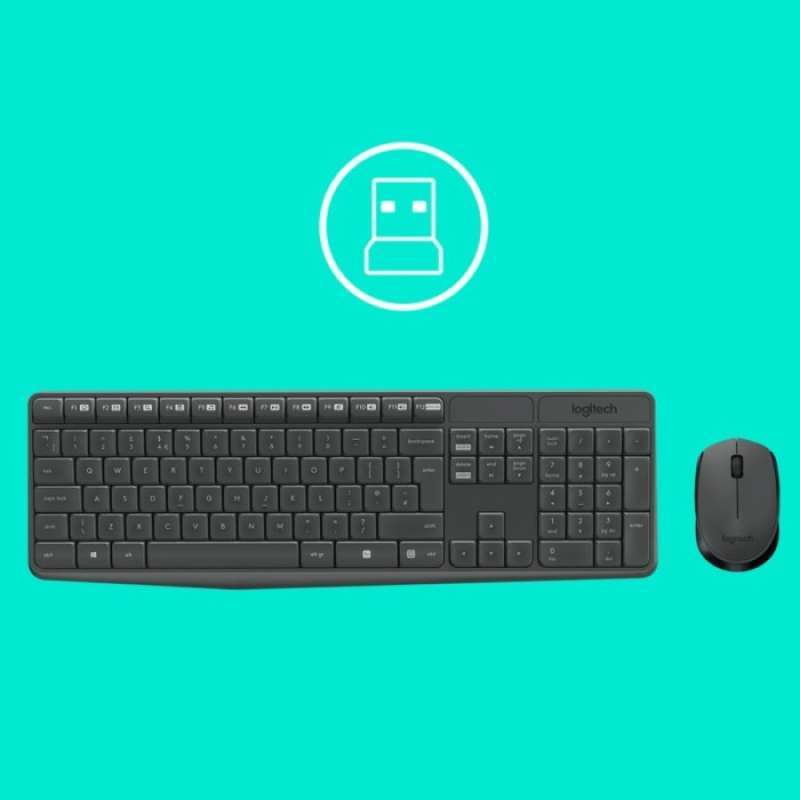Jual Logitech Mk235 Paket Combo Wireless Mouse Dan Keyboard Original ...