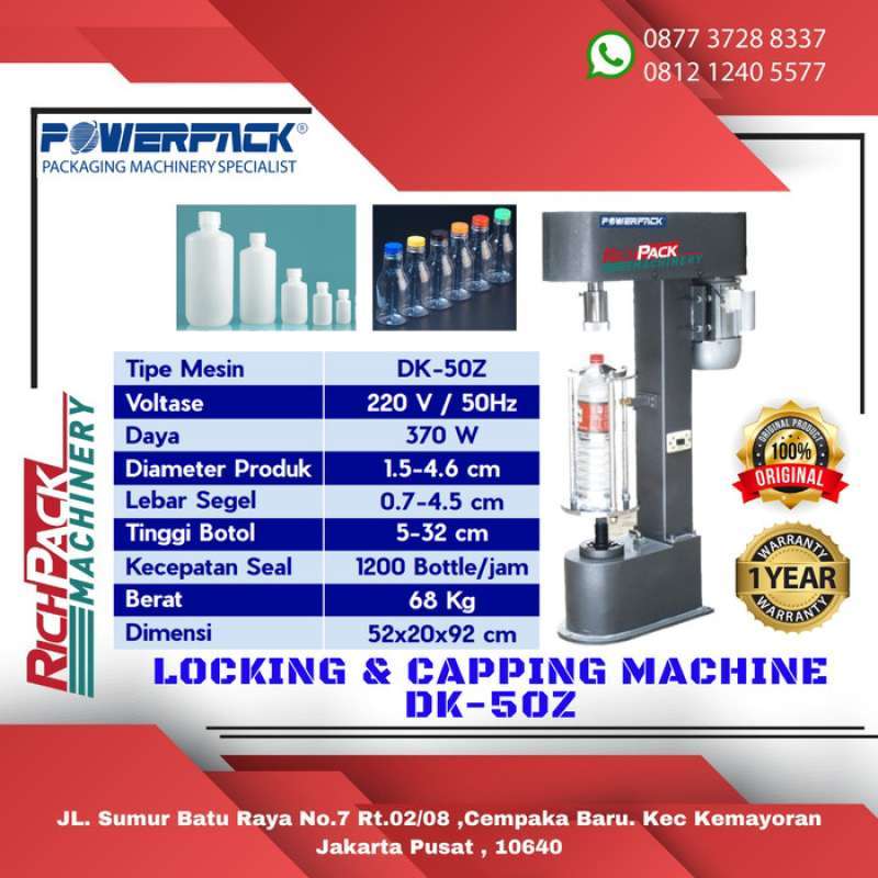 Jual Mesin Penutup Botol Terbaik - Harga Terbaru 2024 | Blibli