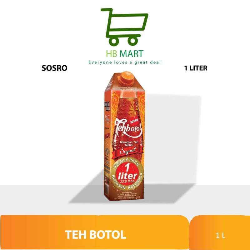 Jual Tehbotol Sosro Kotak 1l Teh Botol 1 Liter Di Seller Happy Belly ...