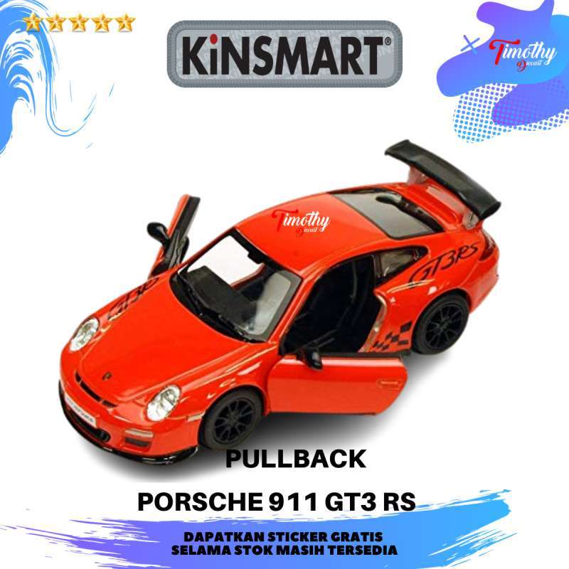 Jual Diecast Kinsmart Porsche 911 Gt3 Rs Varian Warna Skala 32 Pullback ...