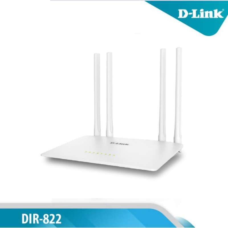 Jual D-Link DIR-822 Wireless AC1200 Dual Band Wi-Fi 4 x 10/100 Router ...
