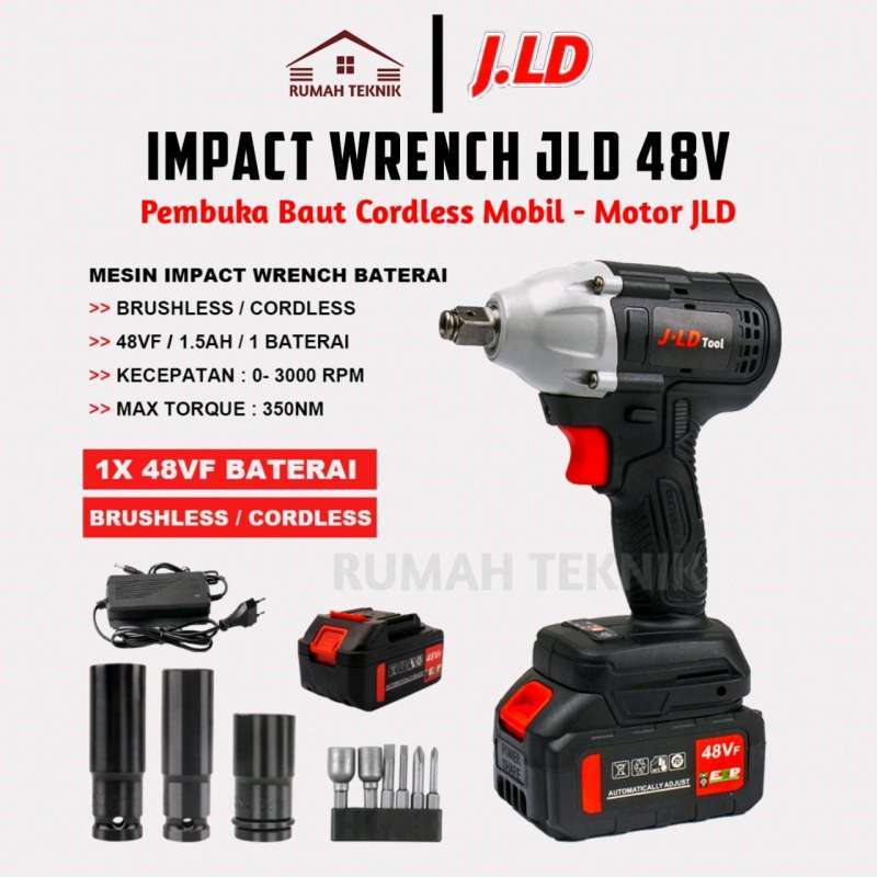 Promo JLD Standard 350NM Impact Wrench Pembuka Baut Roda Mobil Motor ...