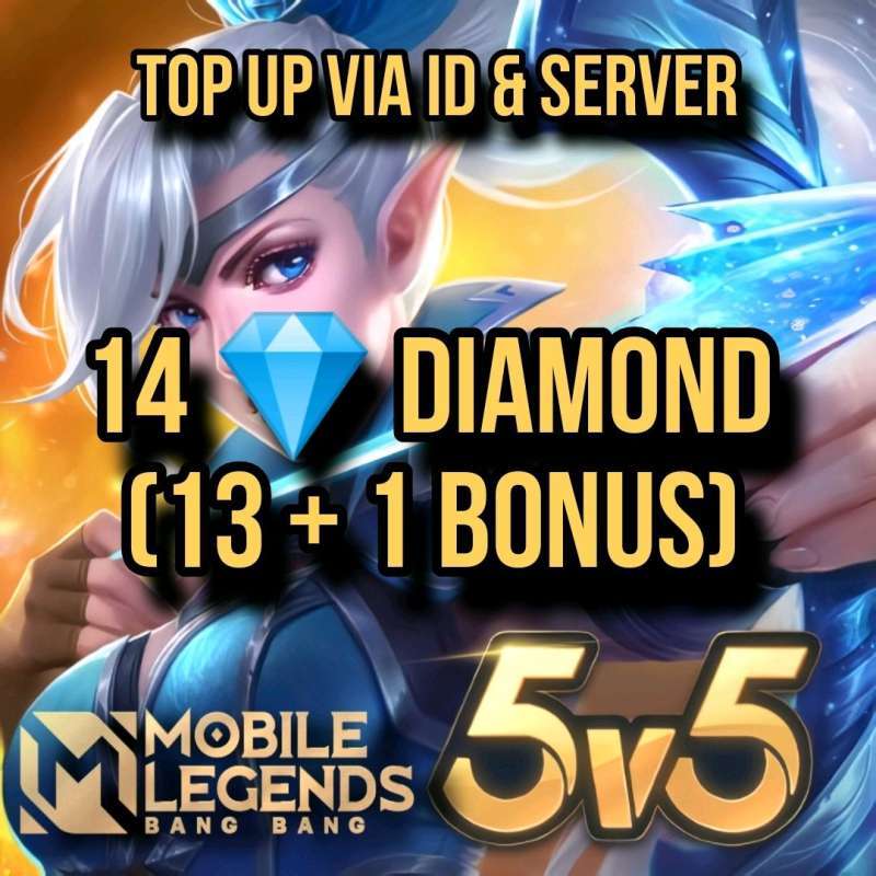 Promo Diamond Mobile Legends 14 Diamonds DM ML MLBB Event Voucher Game ...