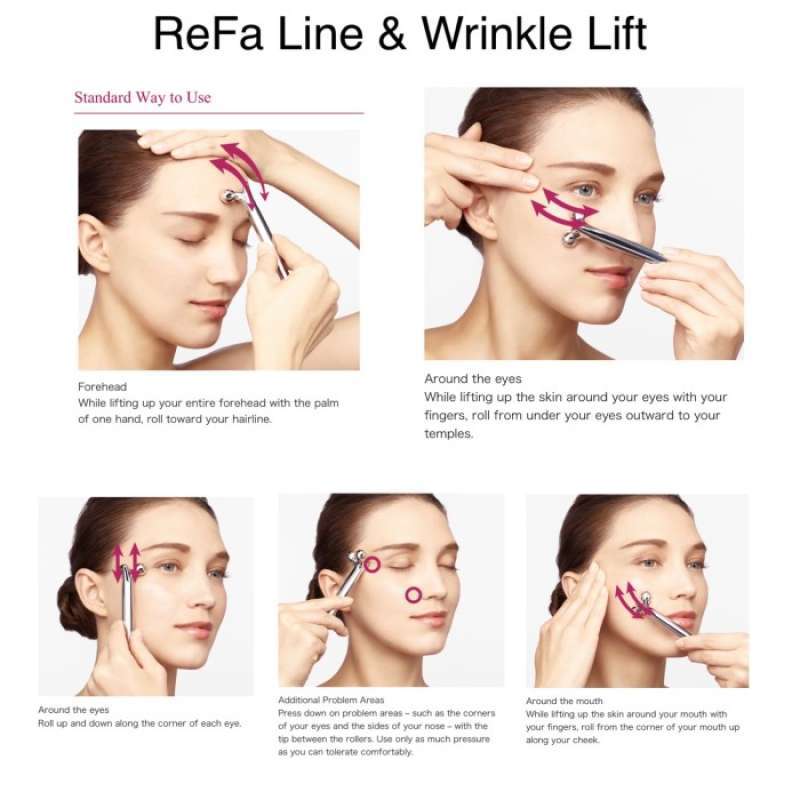 Promo REFA ReFa S Carat Ray Face Beauty Roller W/Micro Current (No Charging) Diskon 23% di ...