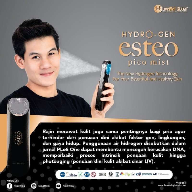 Promo Esteau Hidrogen butiran Pico lebih kecil dari Nano Made in Korea ...