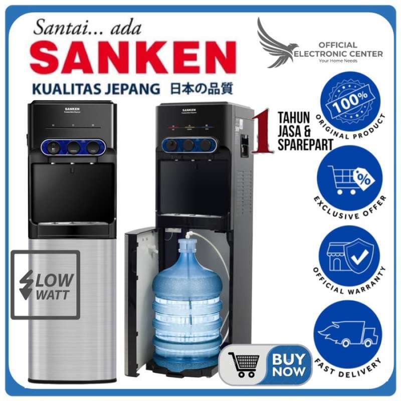 Promo Sanken Dispenser Galon Bawah Hwd-c533ic C535ic C533 Low Watt Dispenser Diskon 23% Di ...