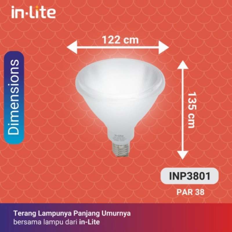 Promo Lampu Sorot Led Par38 15w Inlite Inp3801 Diskon 23% Di Seller ...