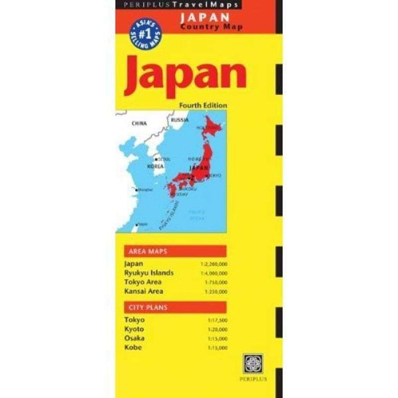 Jual Japan Travel Map Fourth Edition (Periplus Travel Maps ...