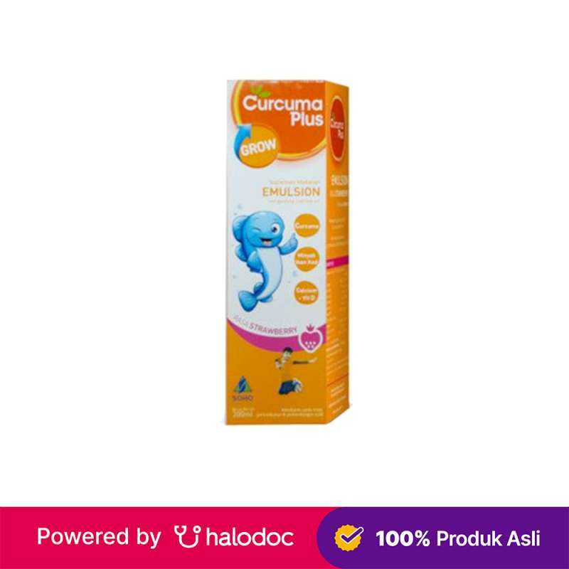 Jual Curcuma Plus Grow Emulsion Rasa Strawberry Sirup 200 ml di Seller ...