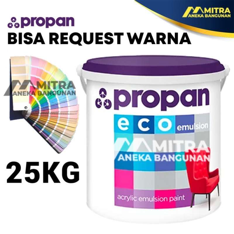 Promo CAT TEMBOK INTERIOR PROPAN ECO EMULSION 25 KG 1 PAIL BISA CUSTOM ...