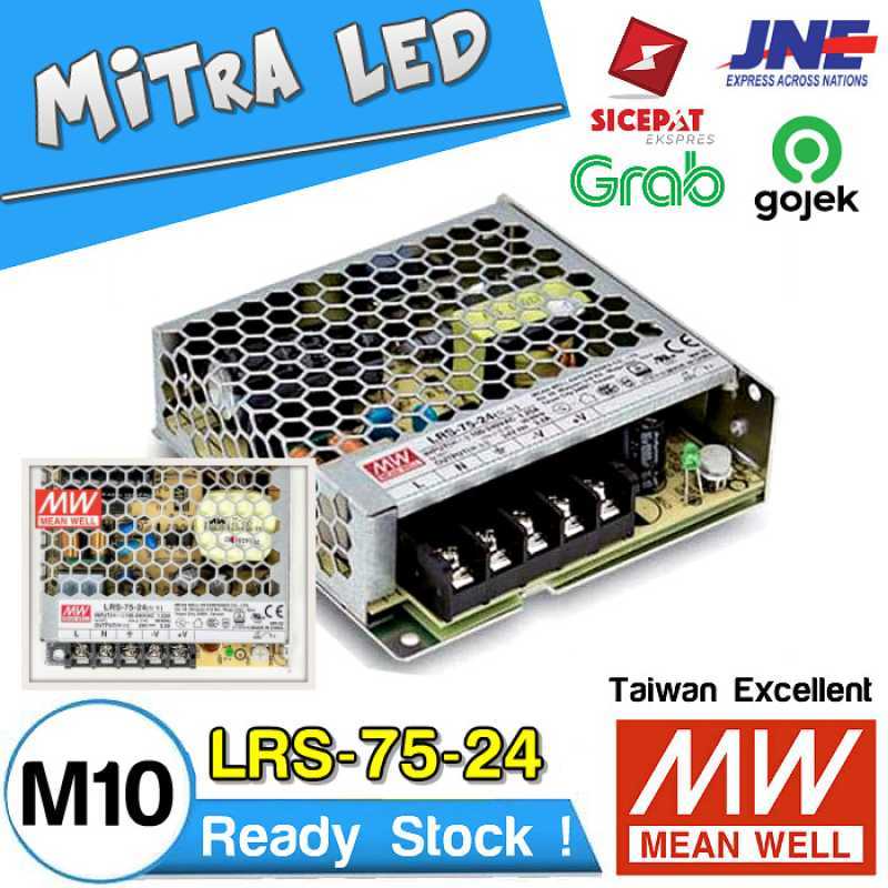 Promo Power Supply Meanwell Lrs-75-24 Mean Well 75w 24v Lrs - M10 ...