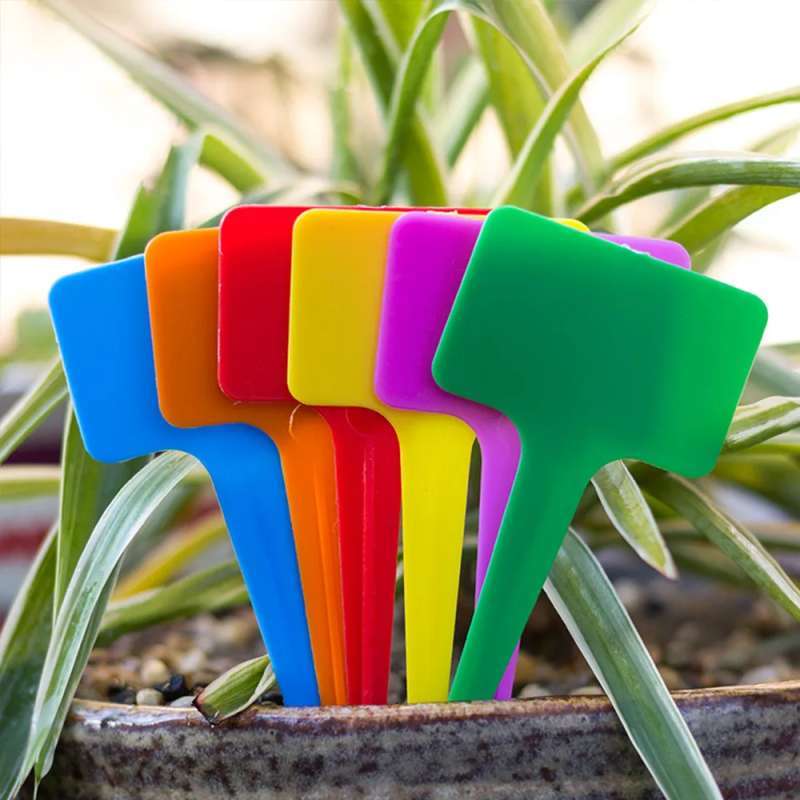 Jual Label Nama Tag Tanaman - Anti Air, Bentuk T, Bahan Plastik Pvc - Pilih Warna - Penanda Id ...