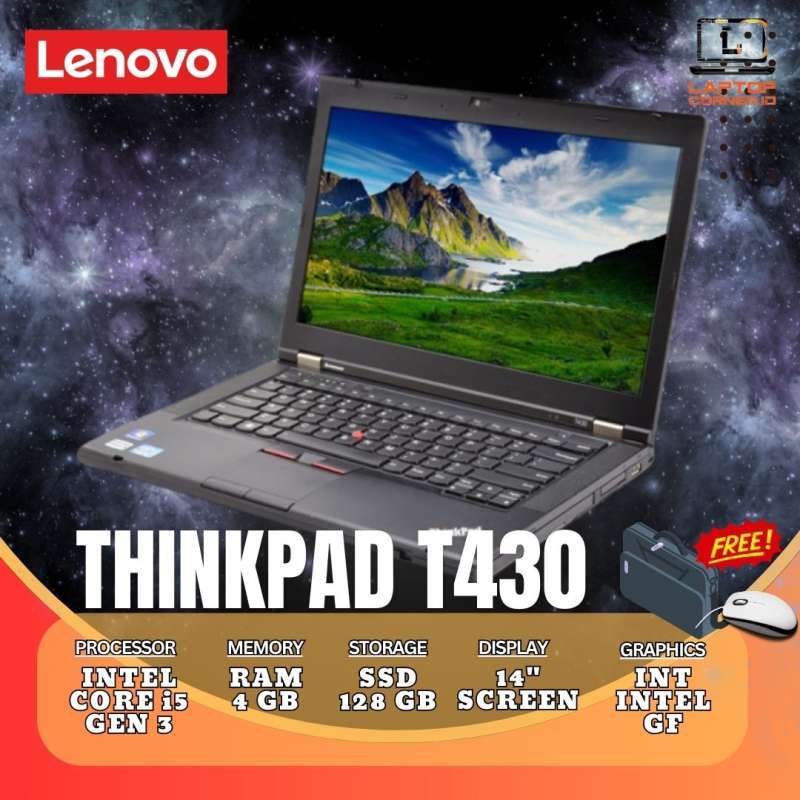 Jual Laptop Lenovo Thinkpad T430 I5 Gen 3 Ram 4 Ssd 128 Mulus