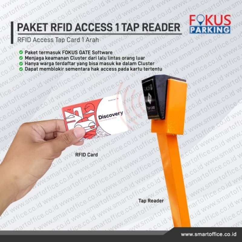 Promo Paket Cardteck Rfid Access Barrier Gate 1 Reader Tap Card ...