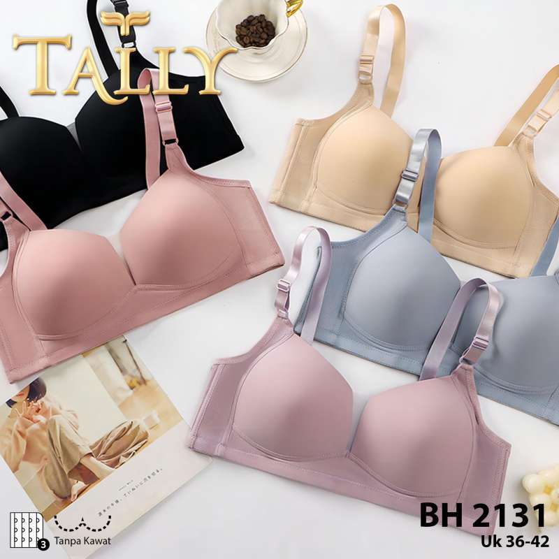 Promo Tally Bra Tanpa Kawat Busa Tipis Bahan Katun Cup C Kait 3 Bra Harian Fashionable Bh 2131 ...