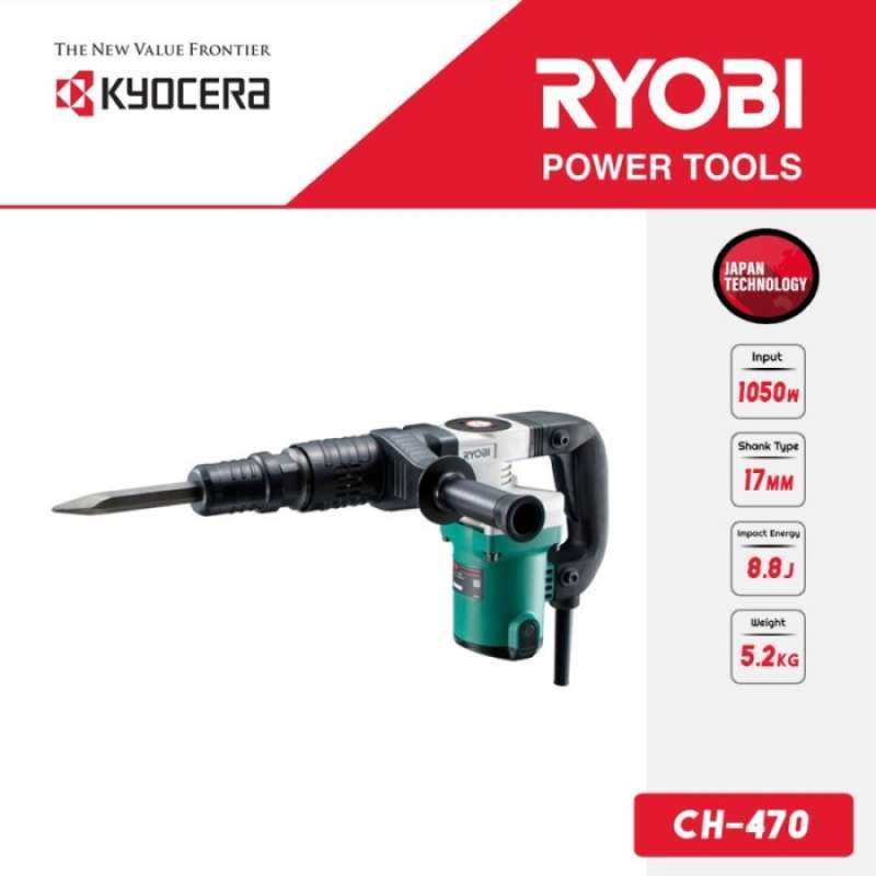 Promo Mesin Bobok Beton Demolition Hammer Jack Hammer Ch470 Ryobi Ch-470 Diskon 23% Di Seller Cv ...