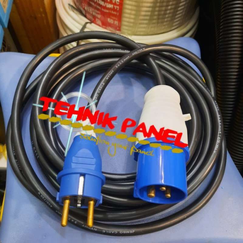 Promo Kabel Penghubung Pln Genset 2pin Ke 3pin 16a 220-240v Diskon 23% ...