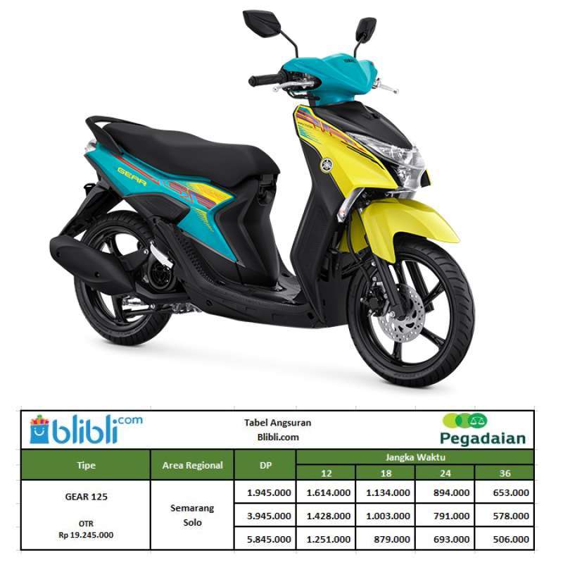 Jual Pegadaian - [dp] Yamaha Gear 125 Standard Version Sepeda Motor ...
