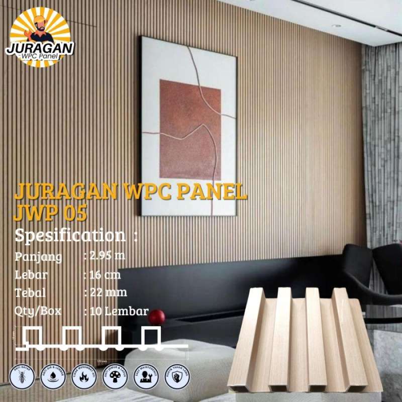 Promo 3d Wpc Wall Panel Dinding /kisi Kisi Wpc 15 Cm X 300 Cm Diskon 23 ...