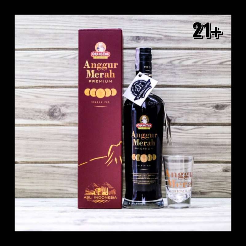 Promo Anggur Merah Premium 35% 620ml - Ot Orang Tua - Indoalkohol ...