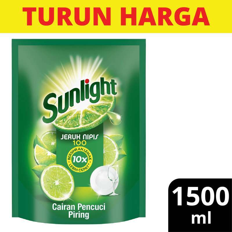 Jual Buy 1 Get 3 - Sunlight Sabun Cuci Piring Dishwash Jeruk Nipis 10x ...