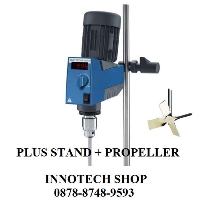 Promo Ika - Rw 20 Digital Overhead Stirrers With Stand Lokal - Propeller Diskon 33% Di Seller ...