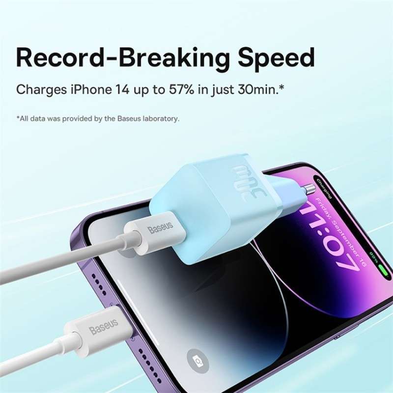 Jual Baseus Adapter GaN 5 Fast Charger 30W Mini Type C Adapter di ...