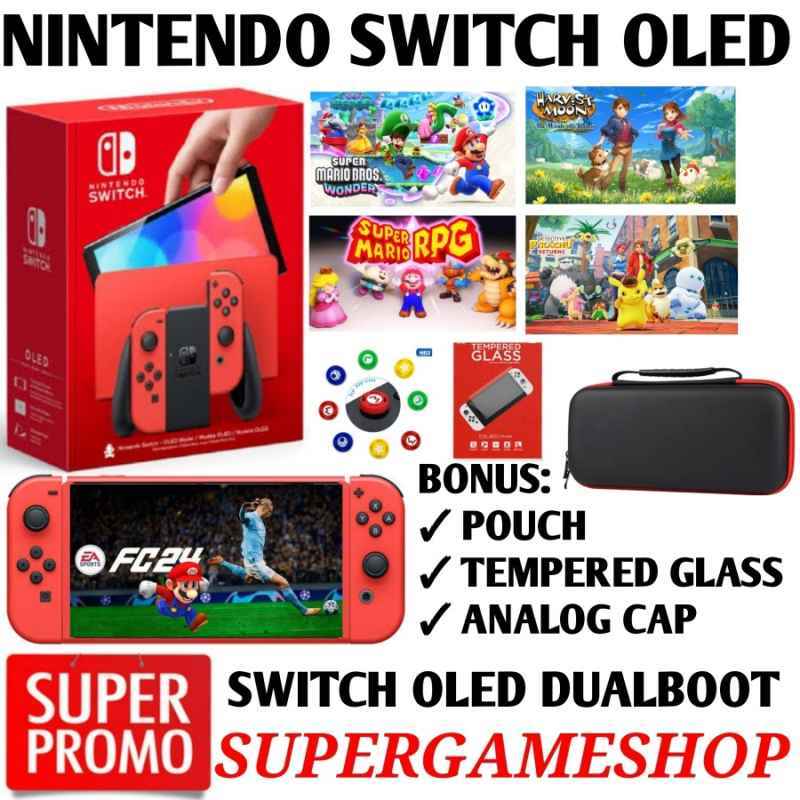 Jual SUPERGAMESHOP - Nintendo Switch Oled Console CFW Full Game Mario Red Edition Switch Oled ...