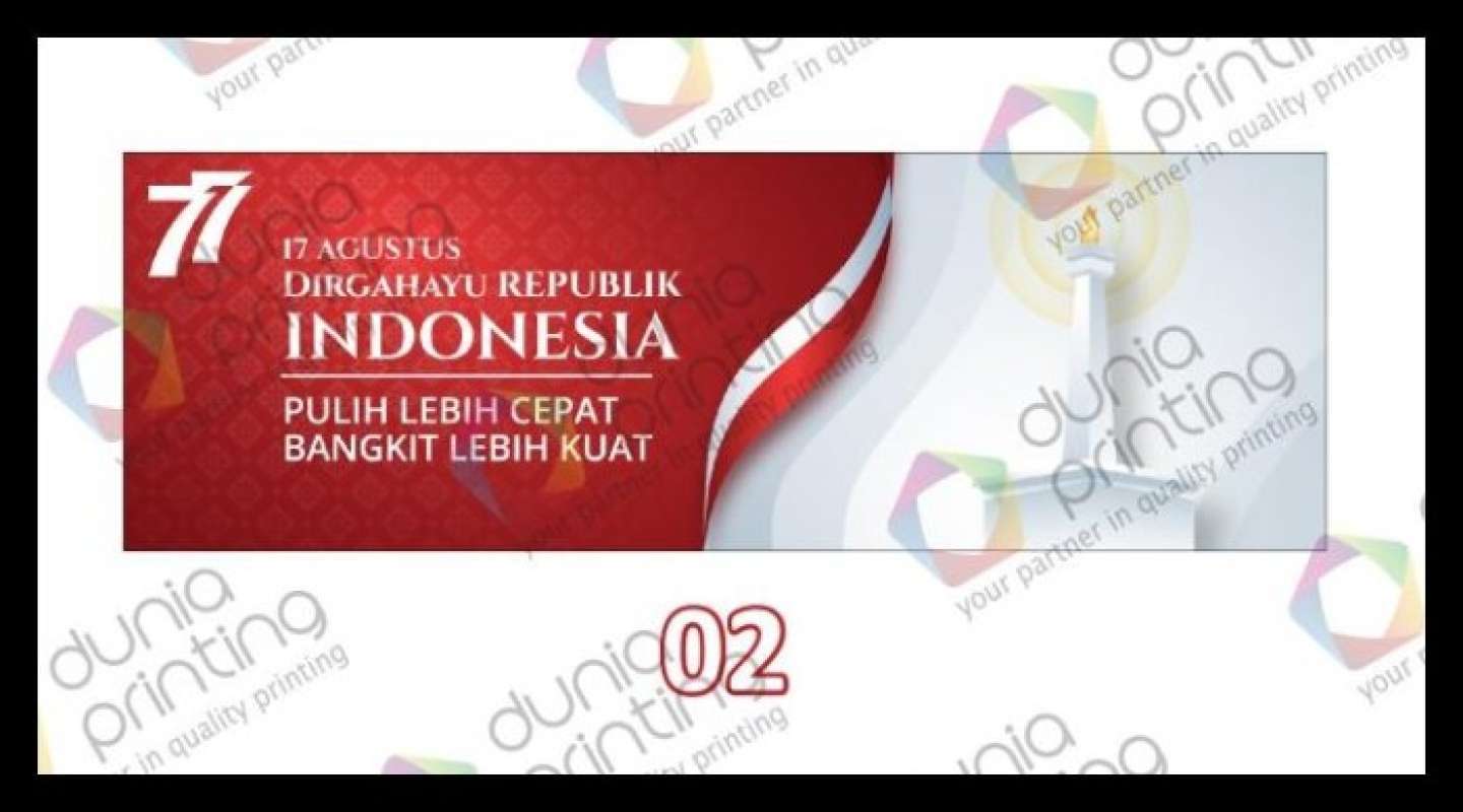 Promo Barang Terlaris Spanduk Kemerdekaan 17 Agustus - Ready Cetak Dan ...