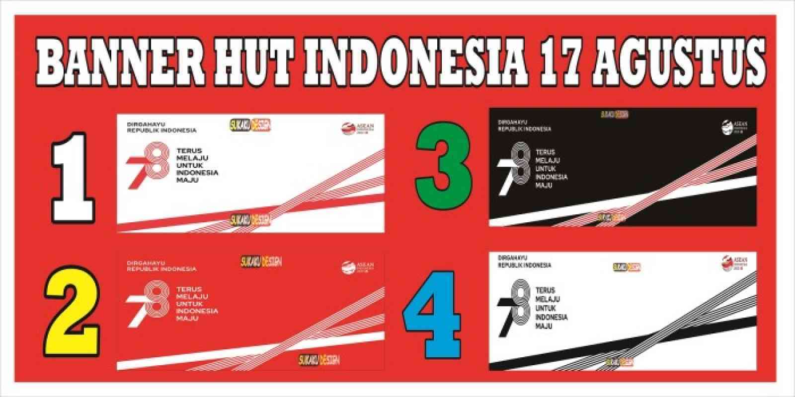 Promo Cod / Banner / Spanduk Hut Ri Kemerdekaan Indonesia 78 Th / 17 ...