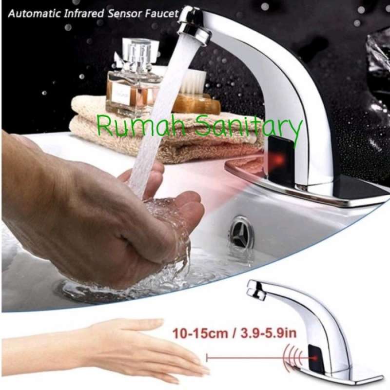 Promo Kran Sensor Otomatis Keran Air Wastafel Cuci Tangan Tanpa Kontak ...