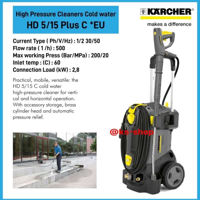 Promo Karcher Prof | HD 5/15C Plus | Cold Water High Pressure Cleaner ...
