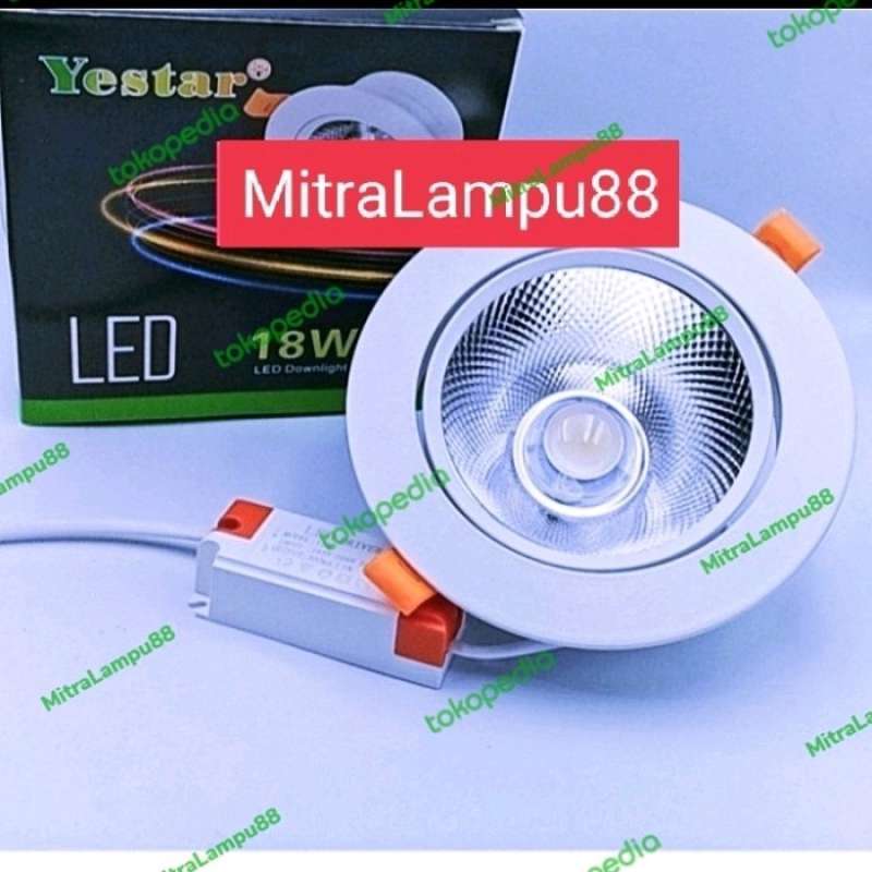 Promo Lampu Sorot Led SpotLight COB YESTAR 18W 18Watt Downlight Spot Yestar Diskon 23% di Seller ...