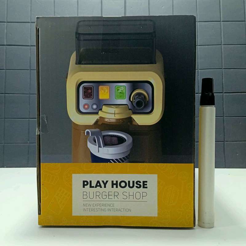 Jual mainan cashier burger store counter bahan pvc play house ...