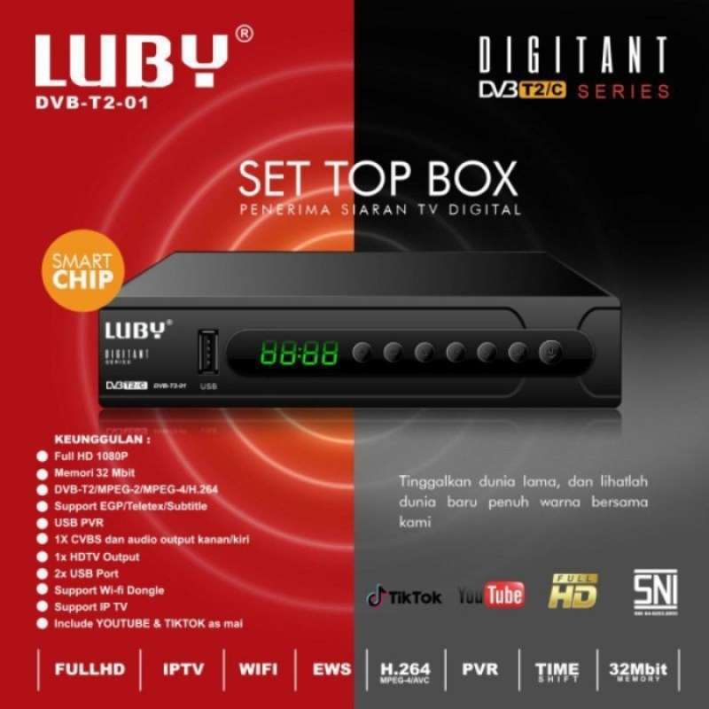 Promo SET TOP BOX DIGITAL DVB T2 WIFI STB Antena SUPER HD /Set Top Box Luby Diskon 23% di Seller ...