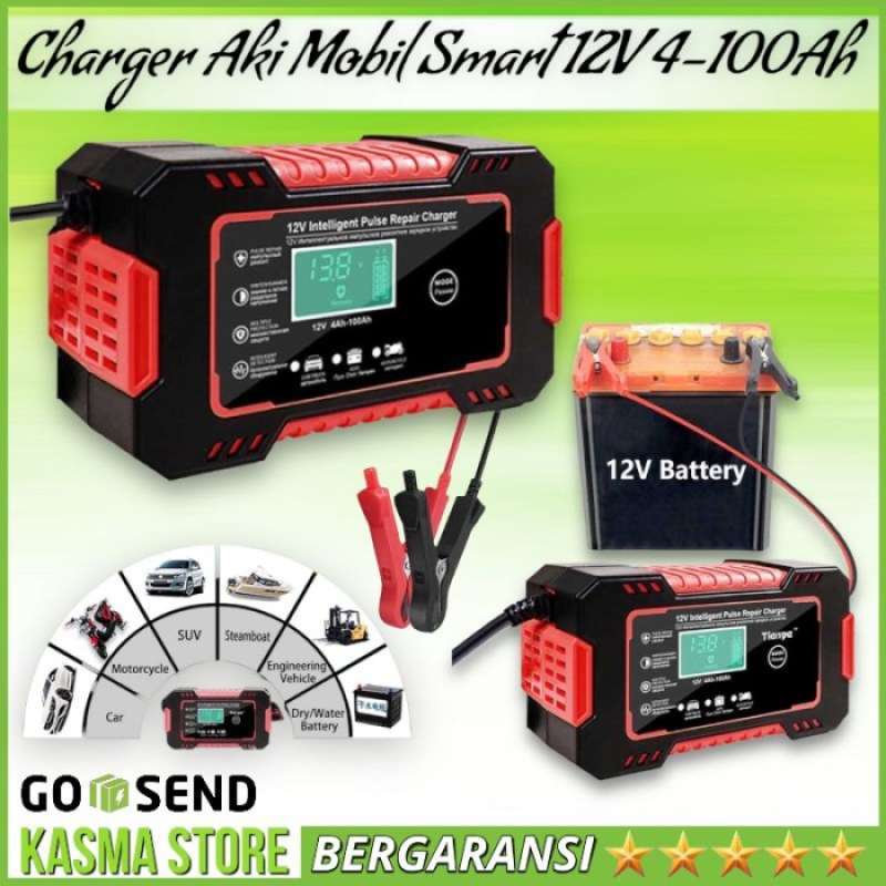 Promo Charger Accu Aki Mobil Smart Pengisi Daya Battery Charger 12V 4 ...