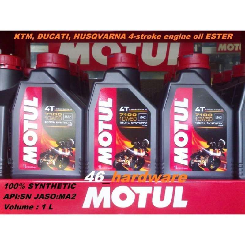 Promo Motul 7100 4t 10w50 -100% Synthetic-sn-ktm Ducati Husqvarna Vol ...