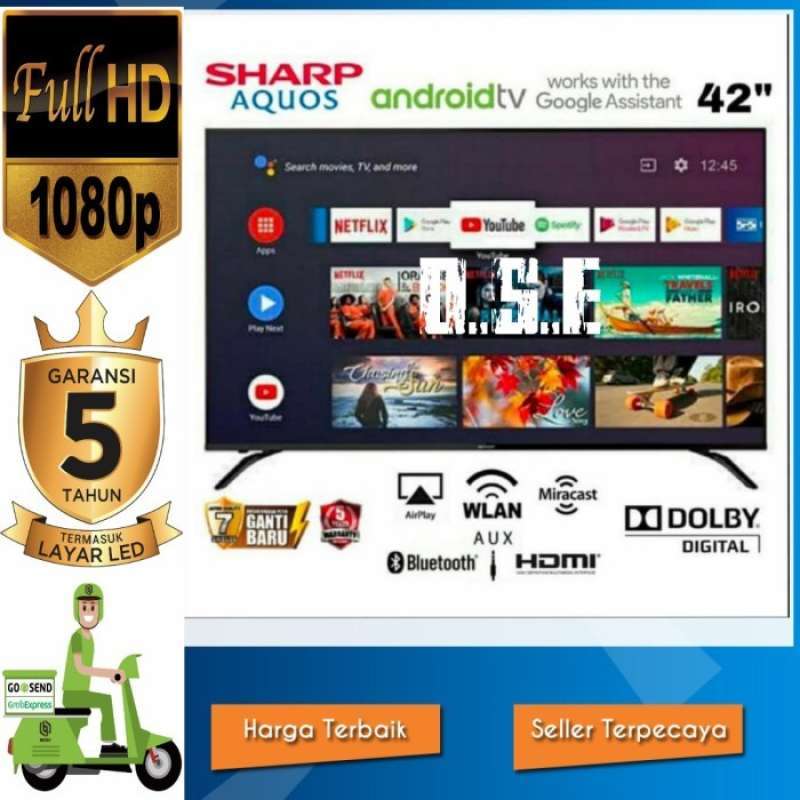 Promo LED TV 42 inch 2T-C42BG1i Android Smart Digital FULL HD TV Diskon ...