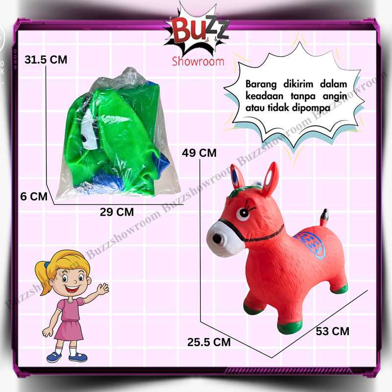 Jual Animal Jumping Musik Mainan Kuda Kudaan Karet Anak Lampu Premium ...