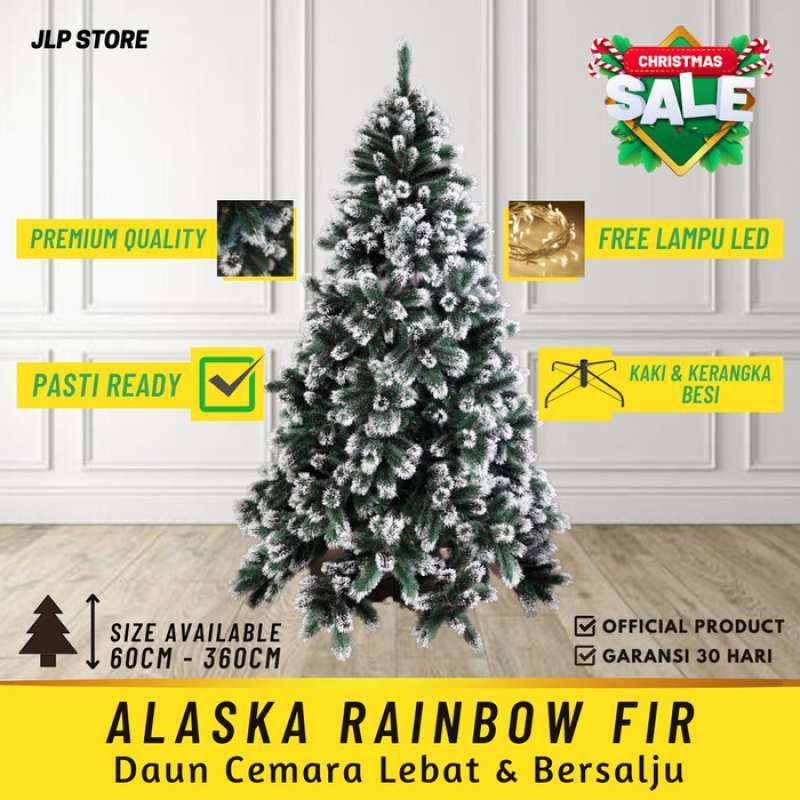 Promo Pohon Natal 1 Meter / 1.2m 120Cm 4Ft ALASKA RAINBOW FIR CHRISTMAS ...