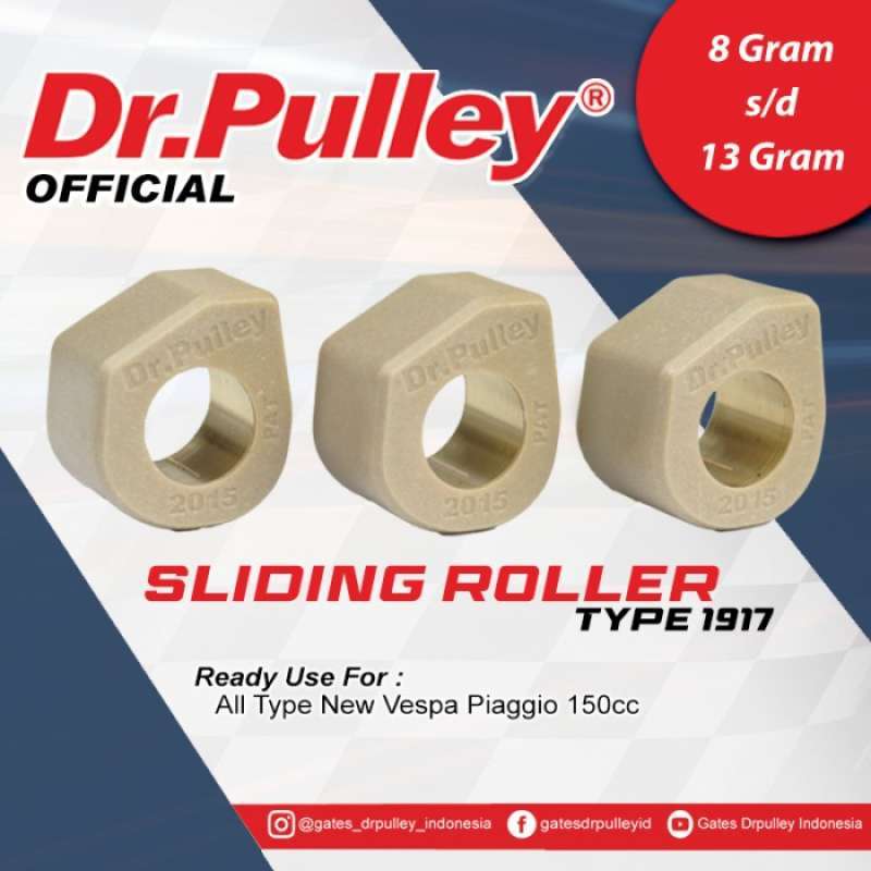 Promo Sale Sliding Roller Dr.pulley 8-13gr All Type New Vespa Piaggio ...